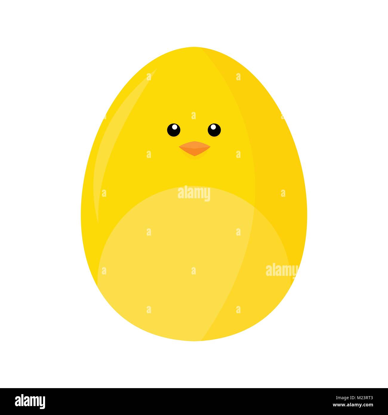 Cute Chicken Face Easter Egg Vector Illustration Graphic Design Stock ...