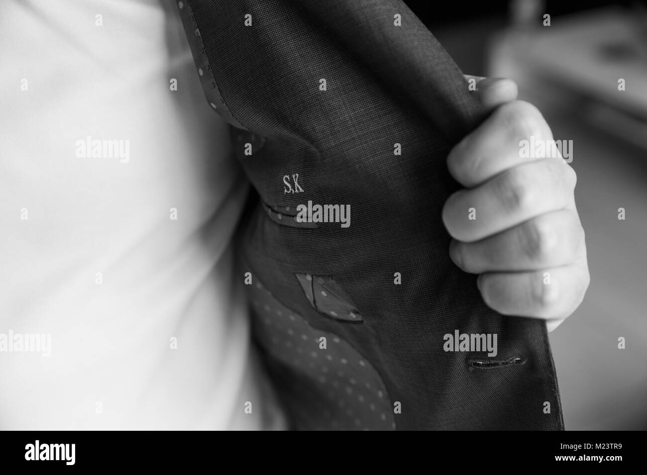 Monogrammed jacket hi-res stock photography and images - Alamy