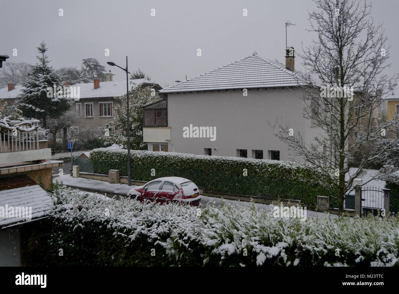Lyon snow hi-res stock photography and images - Alamy