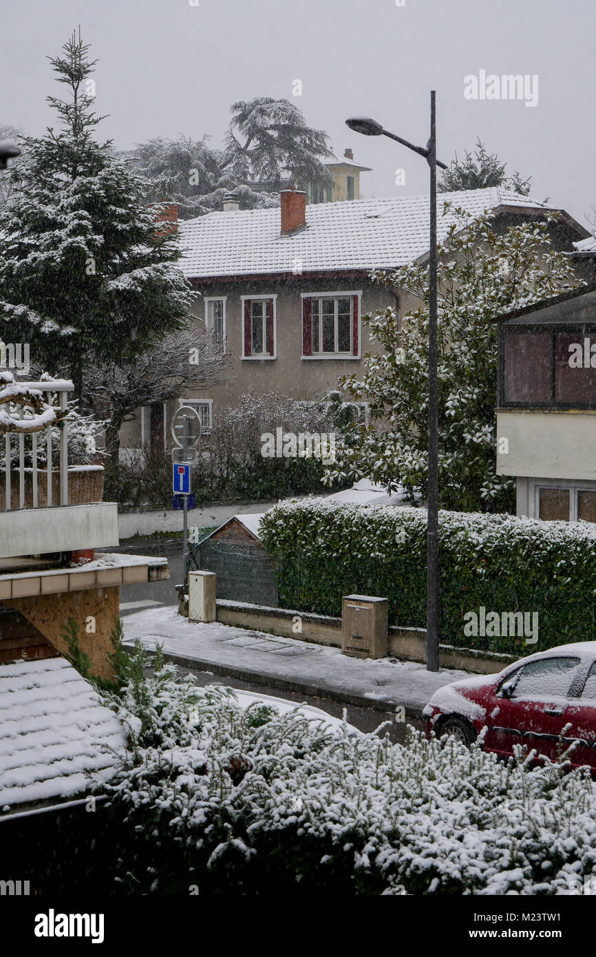 Lyon snow hi-res stock photography and images - Alamy