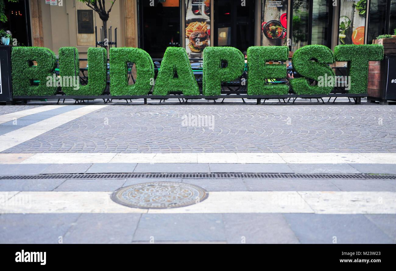 Budapest sign hi-res stock photography and images - Alamy