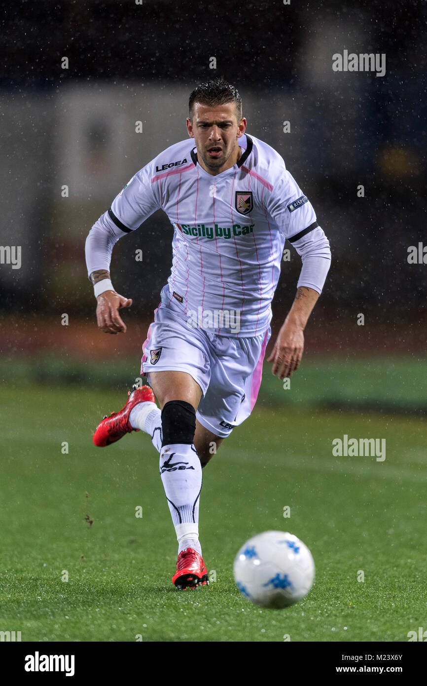 Aleksandar Trajkovski of Palermo during the Italian "Serie B" match ...