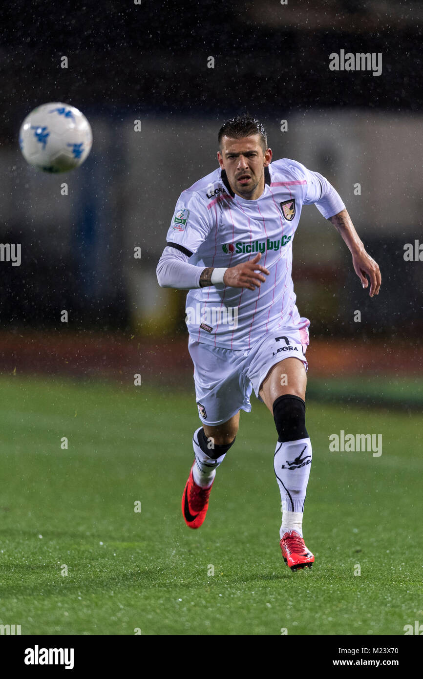 Aleksandar Trajkovski of Palermo during the Italian "Serie B" match ...