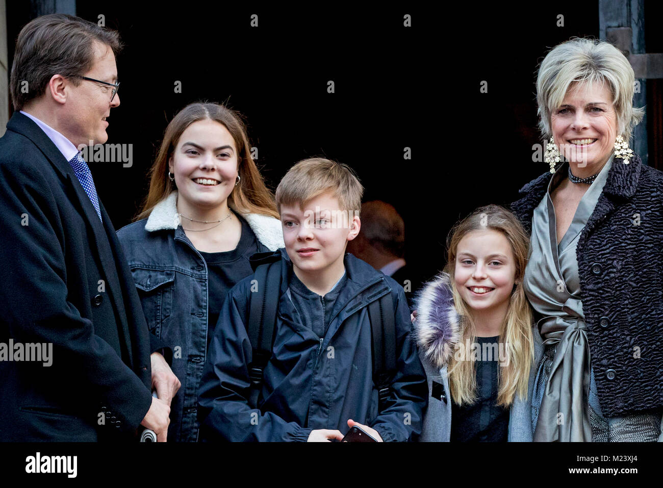 Prince Constantijn, Princess Laurentien, Countess Eloise, Count Claus ...