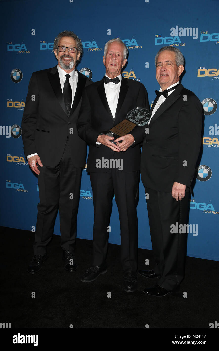 Beverly Hills, Ca. 3rd Feb, 2018. Thomas Schlamme, Michael Apted and ...