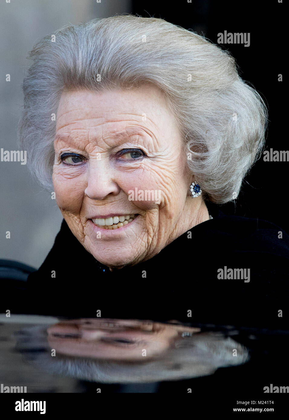 Amsterdam, The Netherlands. 4th Feb, 2018. Princess Beatrix leave the ...