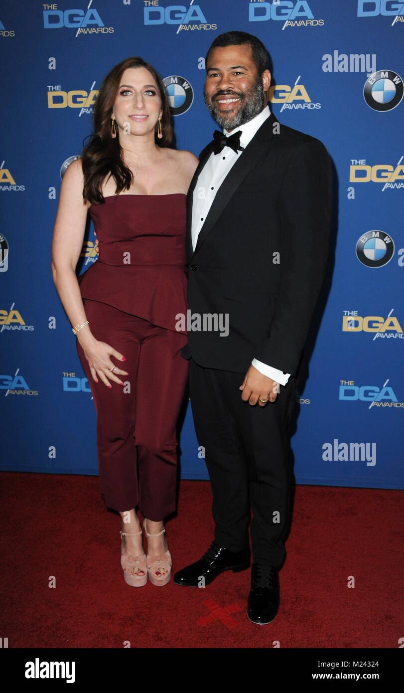 Beverly Hills, CA. 3rd Feb, 2018. Chelsea Peretti, Jordan Peele at ...