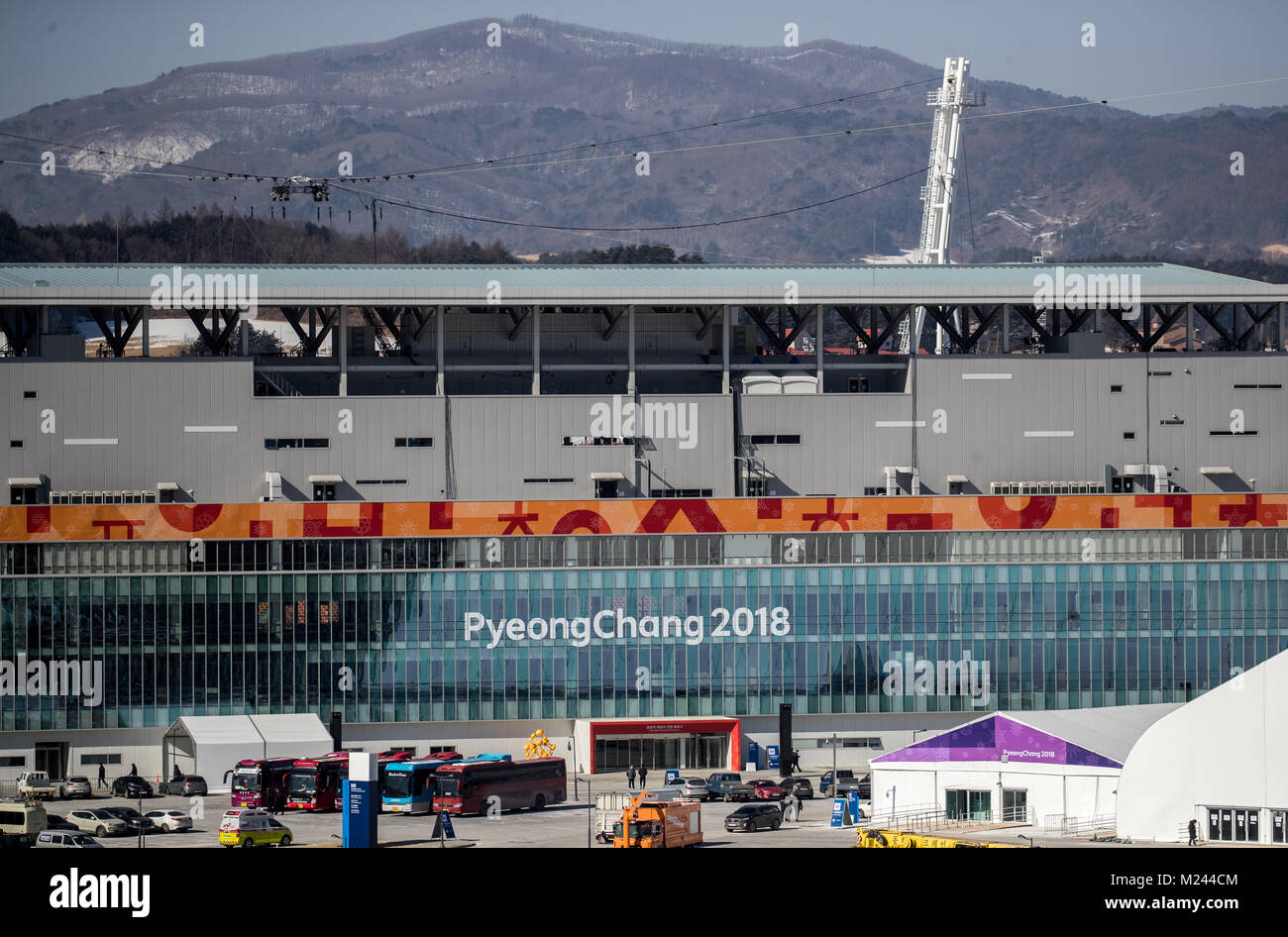 Pyeongchang, South Korea. 4th Feb, 2018. An exterior view of the ...