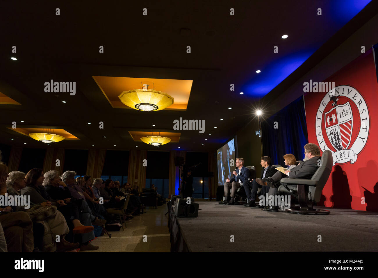 Seattle, Washington: Ted Wheeler speaks during the "Mayors of Cascadia ...