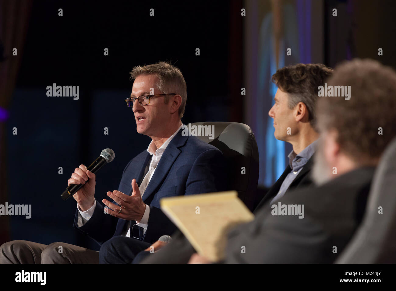 Seattle, Washington: Ted Wheeler speaks during the "Mayors of Cascadia ...