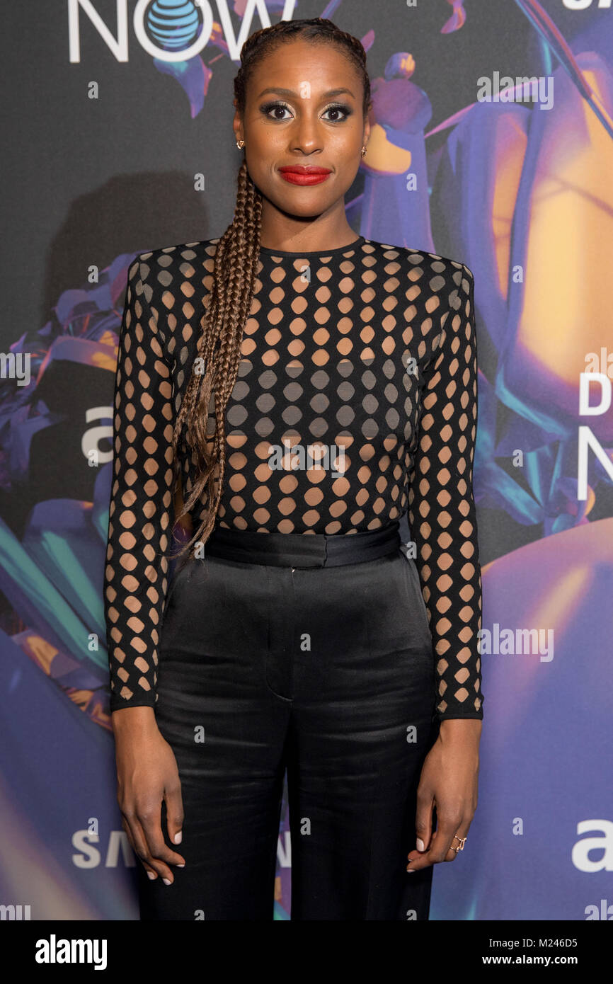Minneapolis, Minnesota, USA. 3rd Feb, 2018. Actress ISSA RAE poses ...