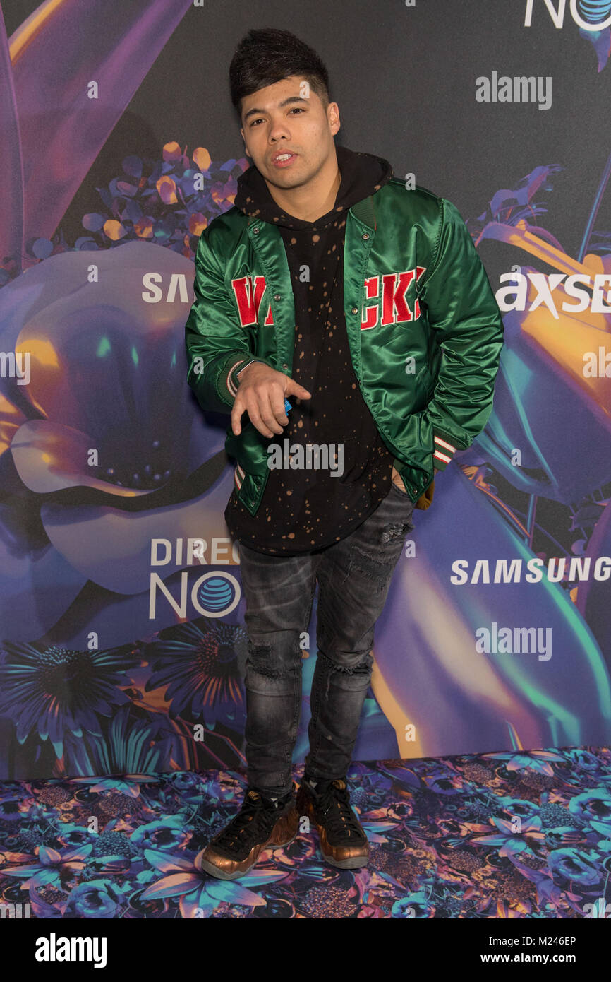 Minneapolis, Minnesota, USA. 3rd Feb, 2018. RYAN HIGA poses backstage ...