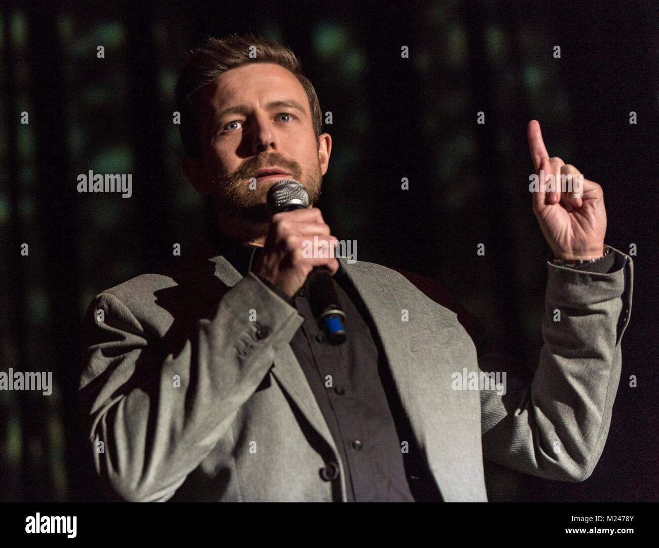 New Orleans, Louisiana, USA. 04th Feb, 2018. Writer/comedian ADAM ...