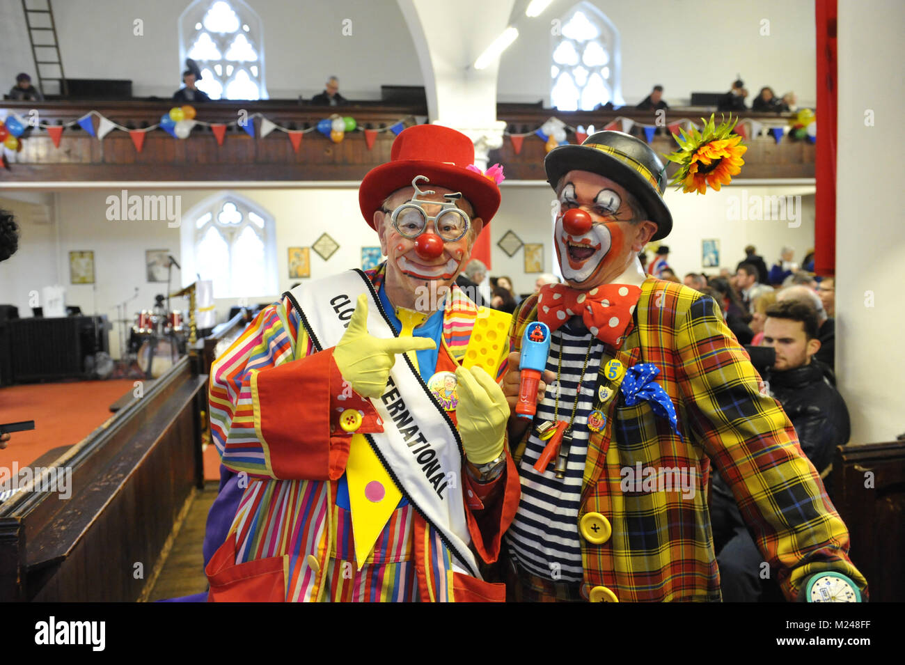 Clowns Conk and Mattie larking around shortly before the 72nd Annual ...