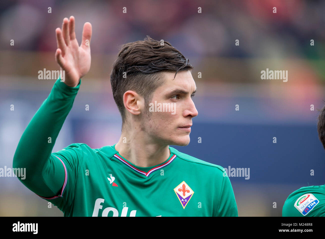 Nikola Milenkovic of Fiorentina during the Italian "Serie A" match ...