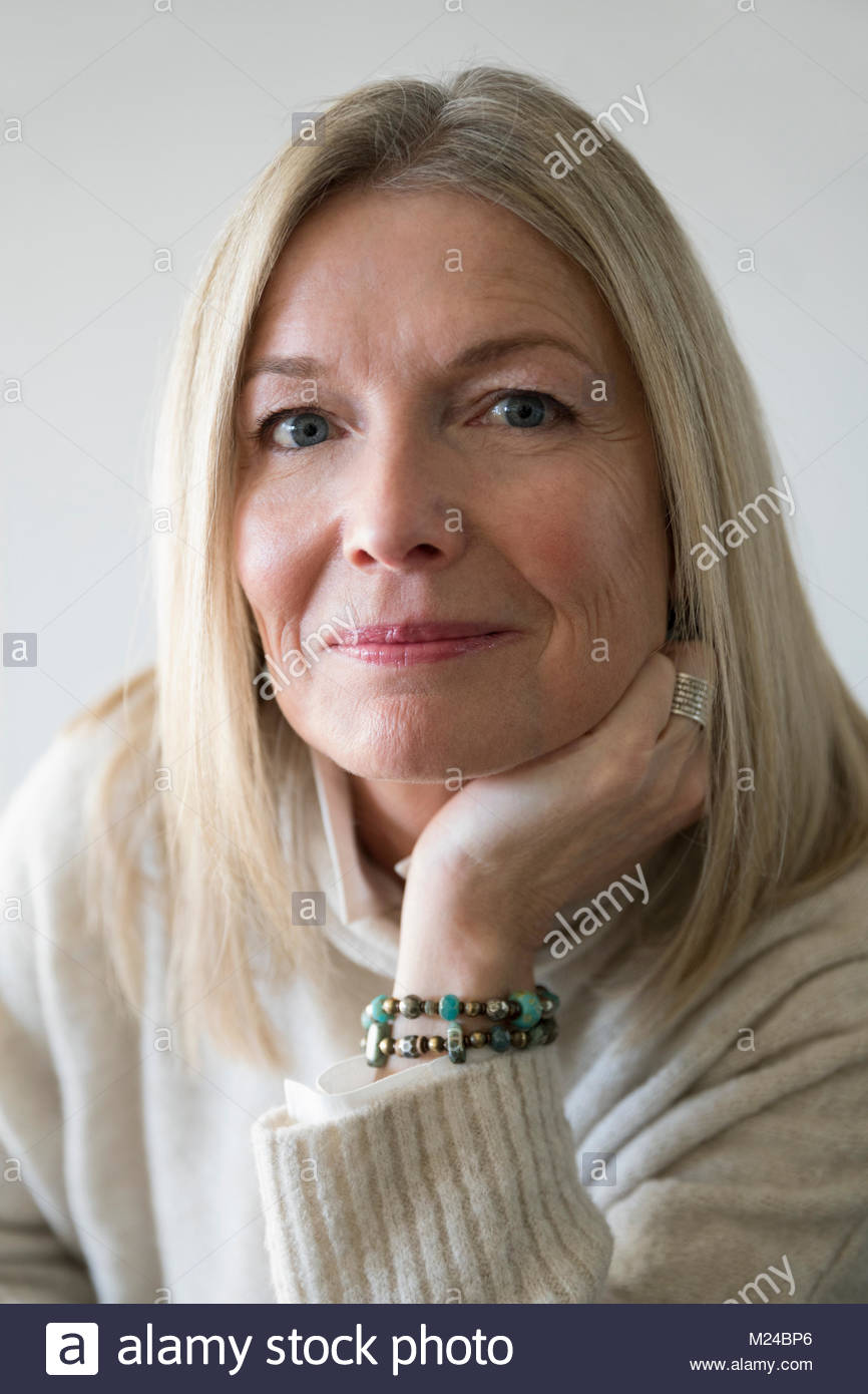Beauty studio portrait mature woman hi-res stock photography and images ...