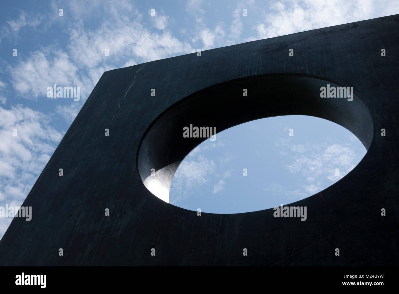 Looking through Four-Square (Walk Through) bronze sculpture at the ...