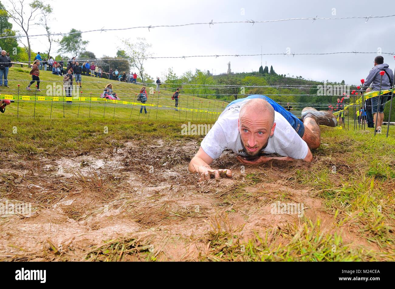 OVIEDO, SPAIN - MAY 9: Storm Race, an extreme obstacle course in May 9 ...