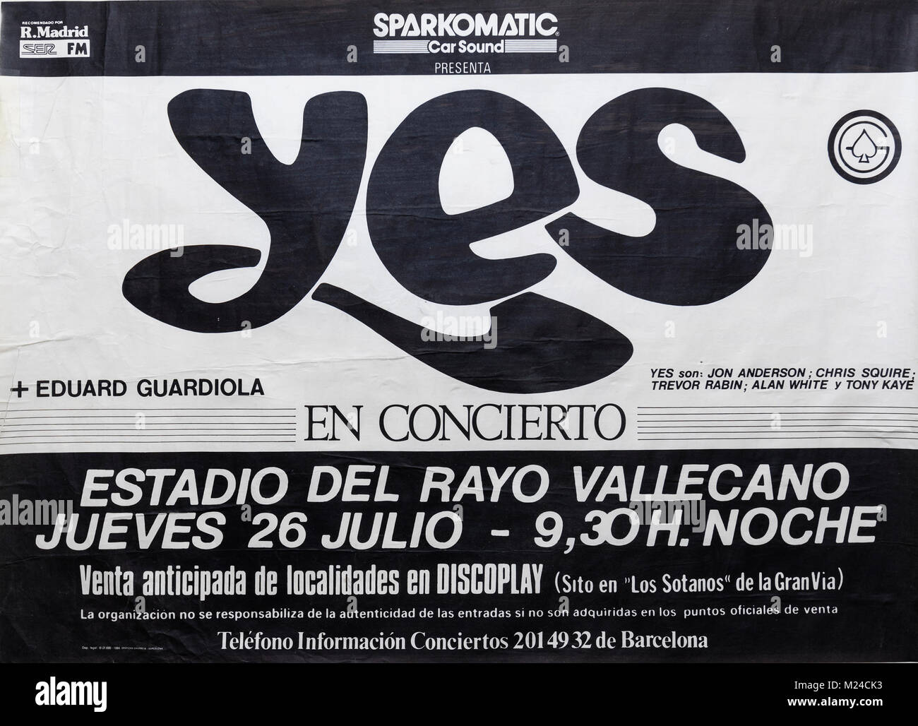 Yes group with Jon Anderson plus Eduard Guardiola in concert, Madrid ...