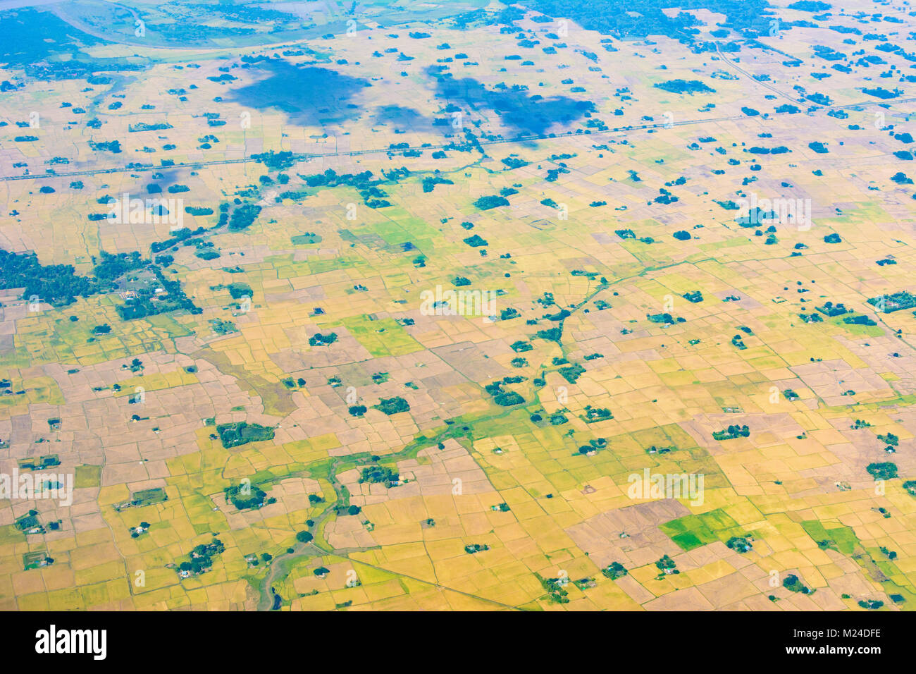 : rural landscape, , Yangon Region, Myanmar (Burma Stock Photo - Alamy