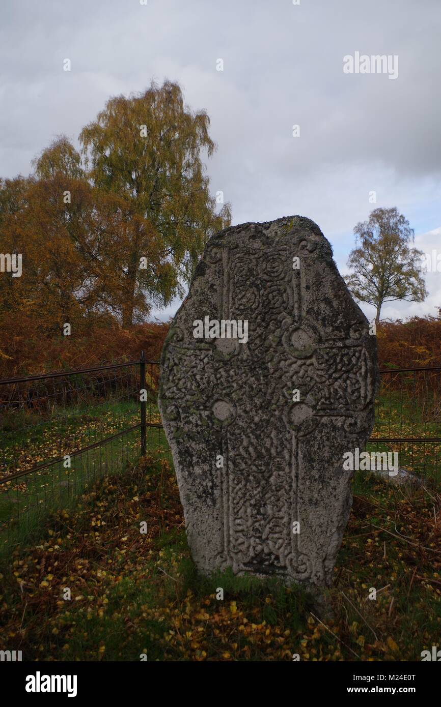 Kinord Cross, Early Christain Carved Stone Slab, Scottish Heritage and ...