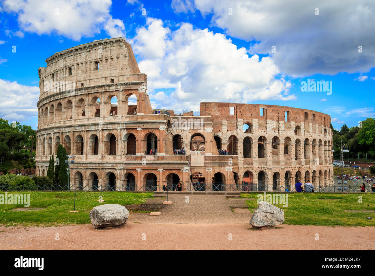 Colosseum at sunrise, Rome. Rome architecture and landmark. Rome ...