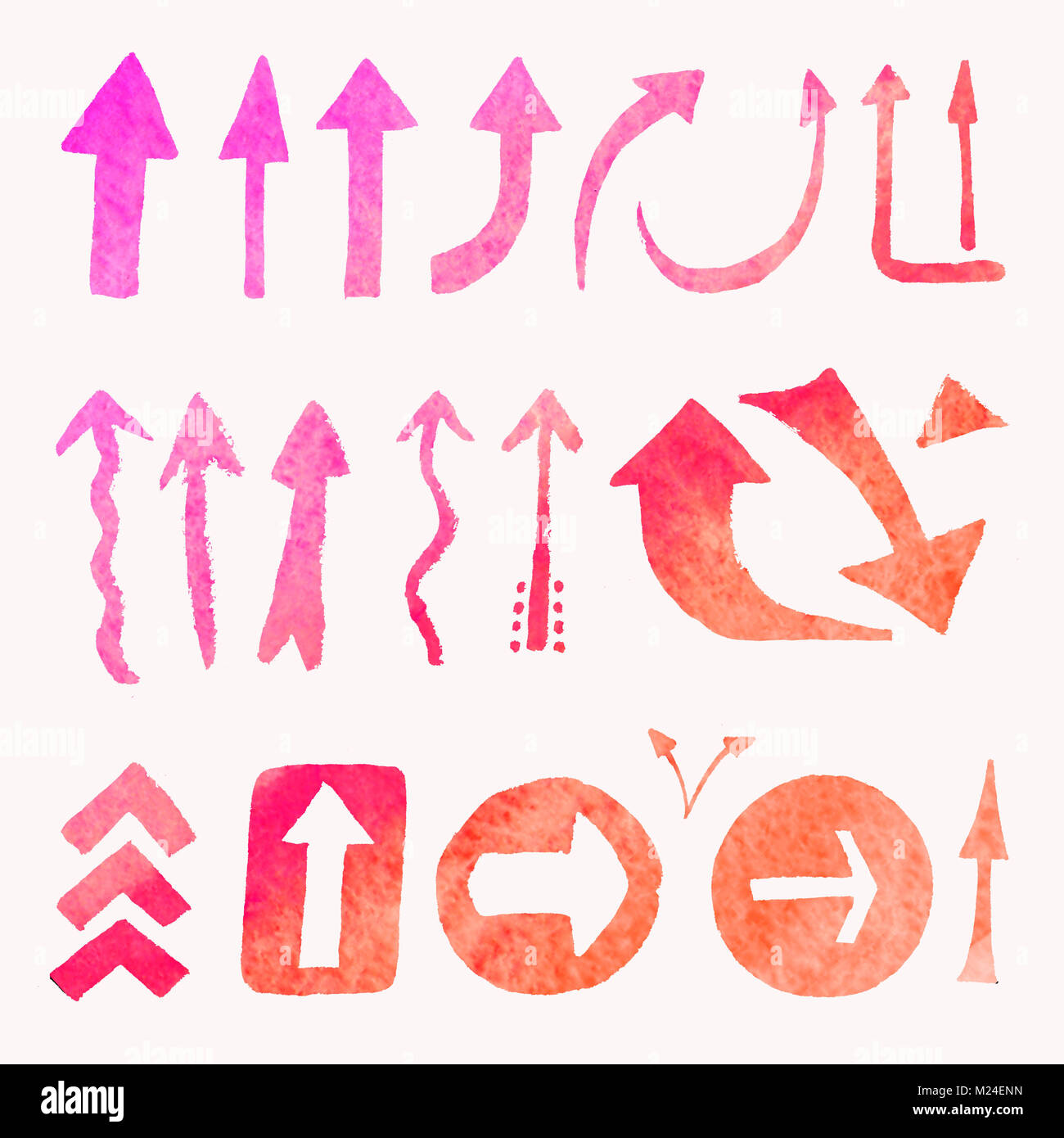Orange and pink tones Cut Out Stock Images & Pictures - Alamy