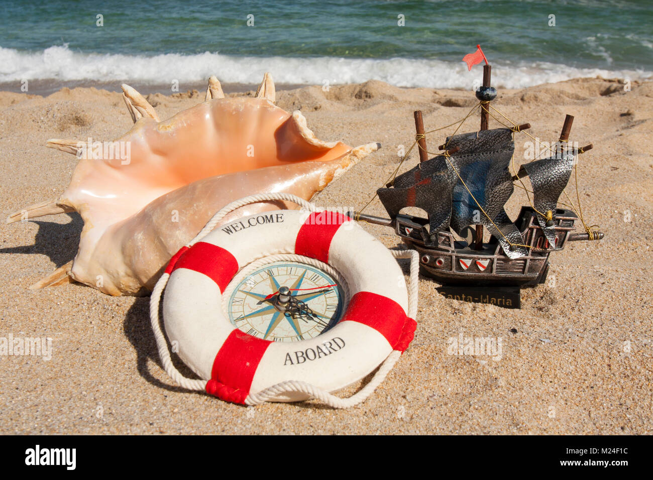 Life ring with clock hi-res stock photography and images - Alamy