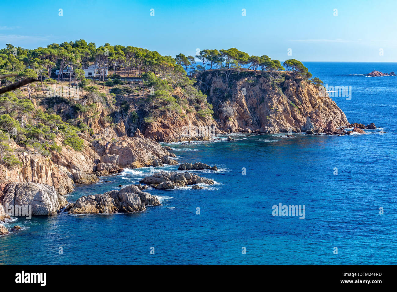 Nice detail from Costa Brava coastal in Spain, La Fosca Stock Photo - Alamy
