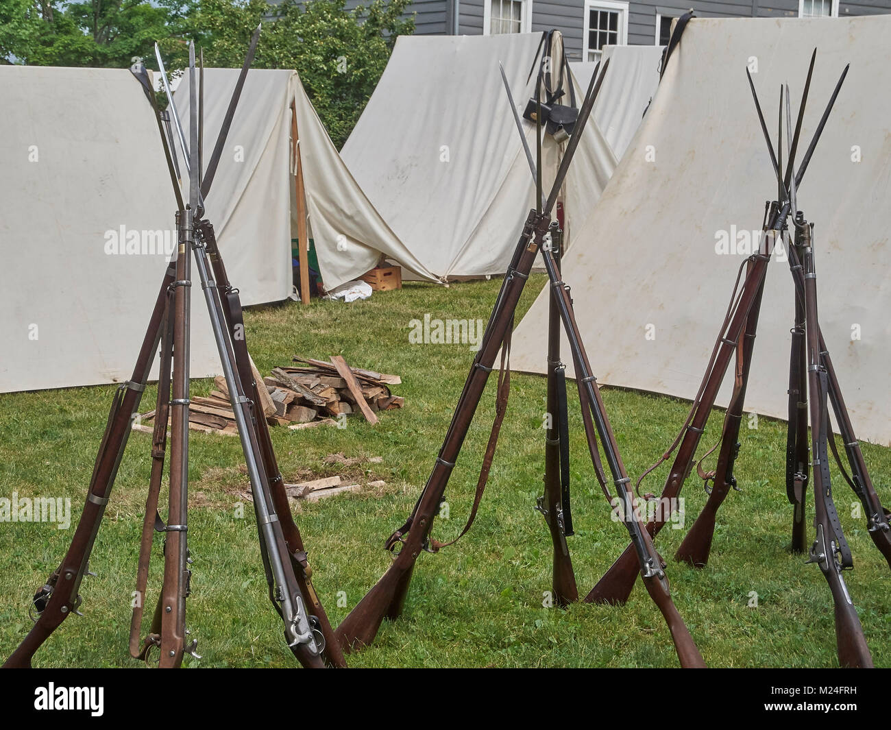 American Civil War Springfield 1861 rifled infantry soldier's weapon ...