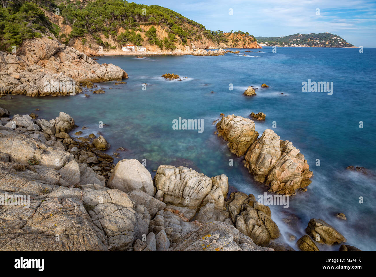 Nice detail from Costa Brava coastal in Spain, La Fosca Stock Photo - Alamy