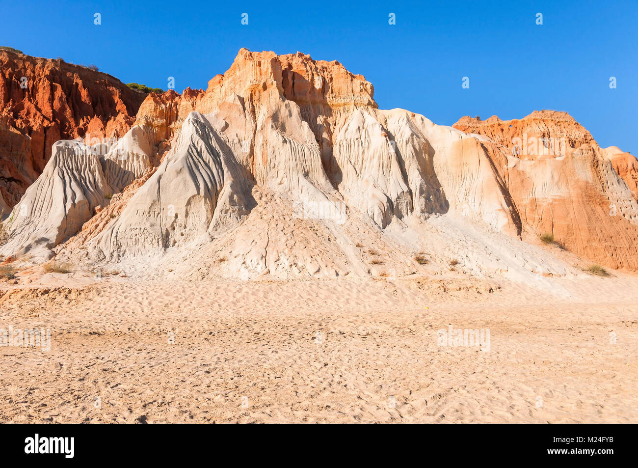 Red cliffs at Falesia Beach in Algarve region, Portugal Stock Photo - Alamy