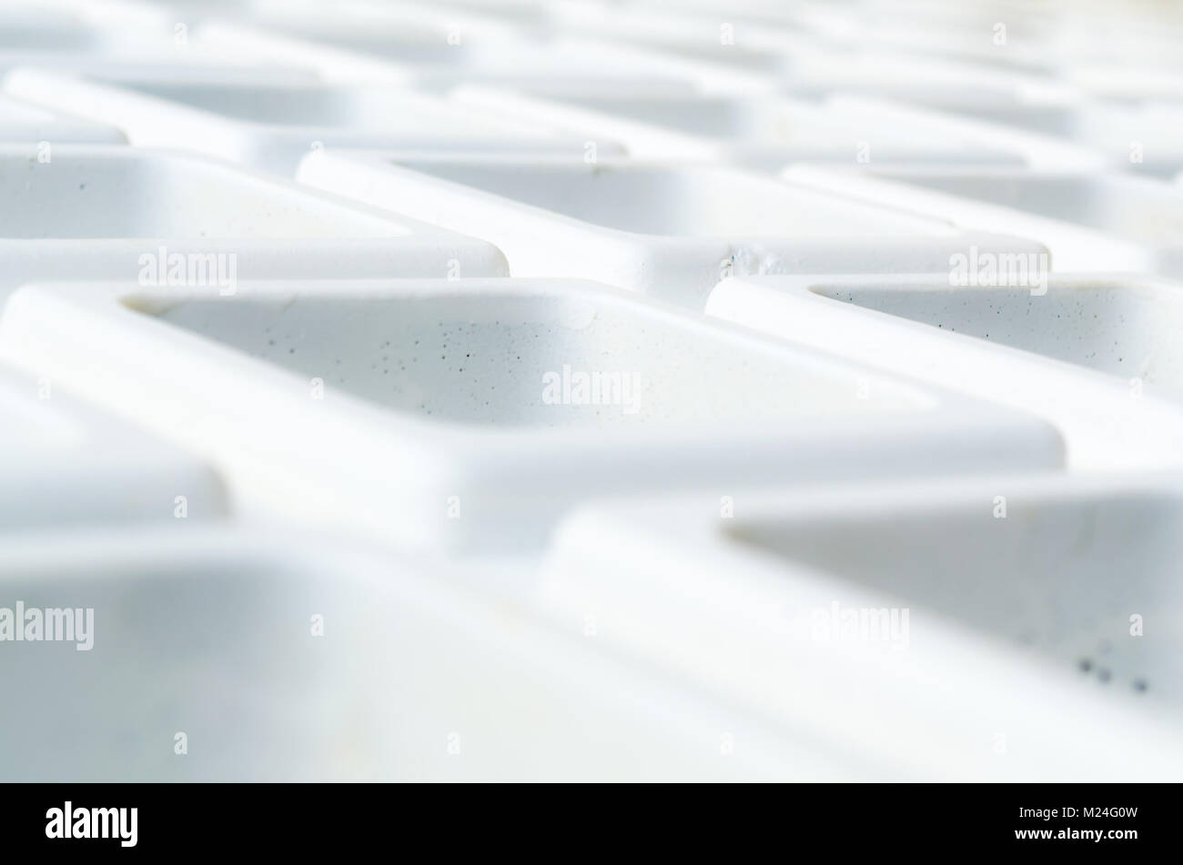 pattern of white squares in a macro and a 3d feel Stock Photo - Alamy