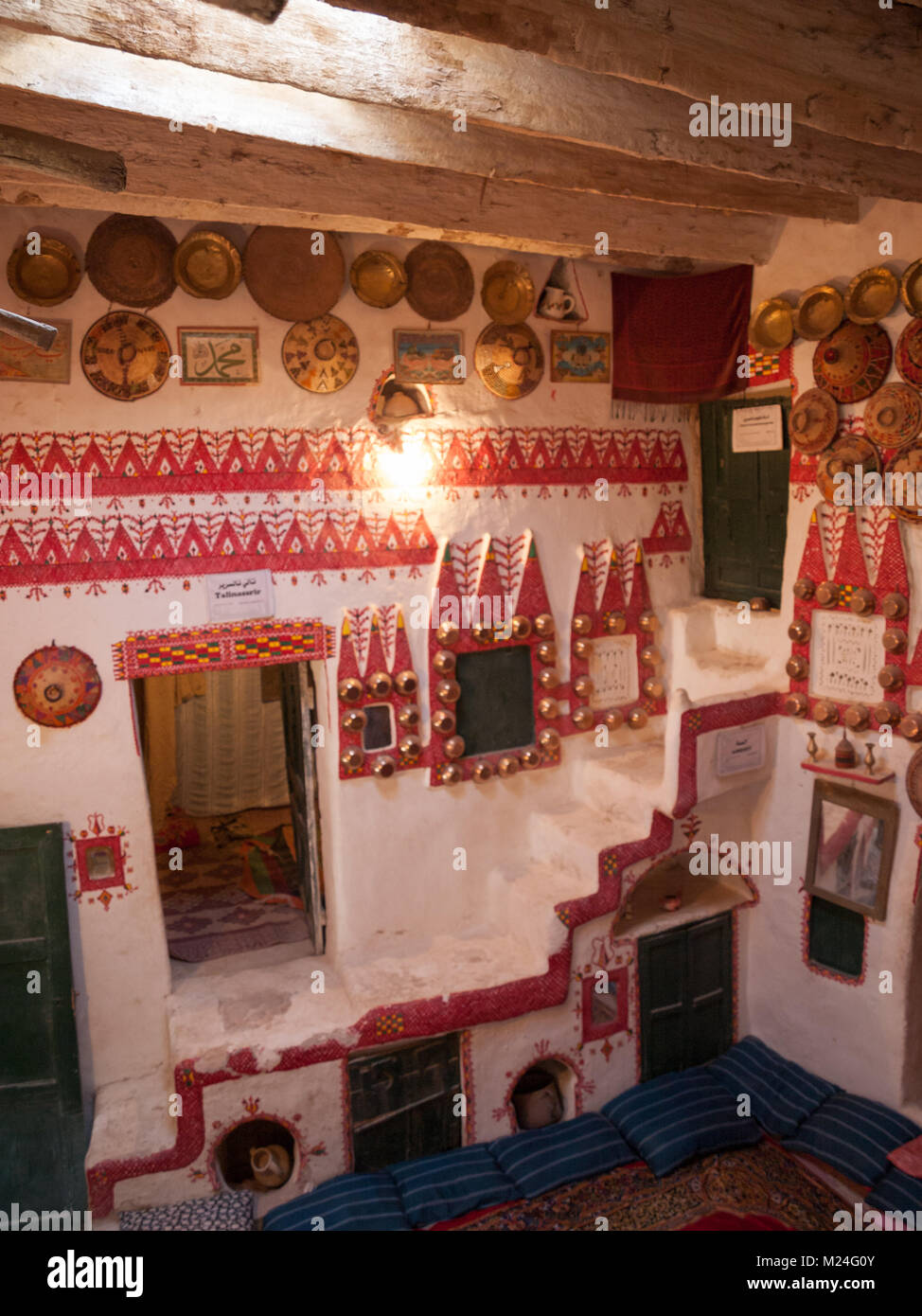 Ghadames Old City house decorations Stock Photo - Alamy