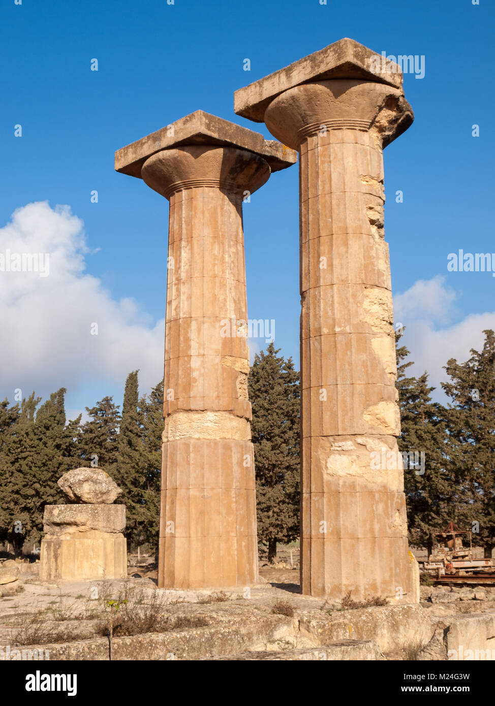 Columns from the Zeus Temple in Cyrene Stock Photo - Alamy