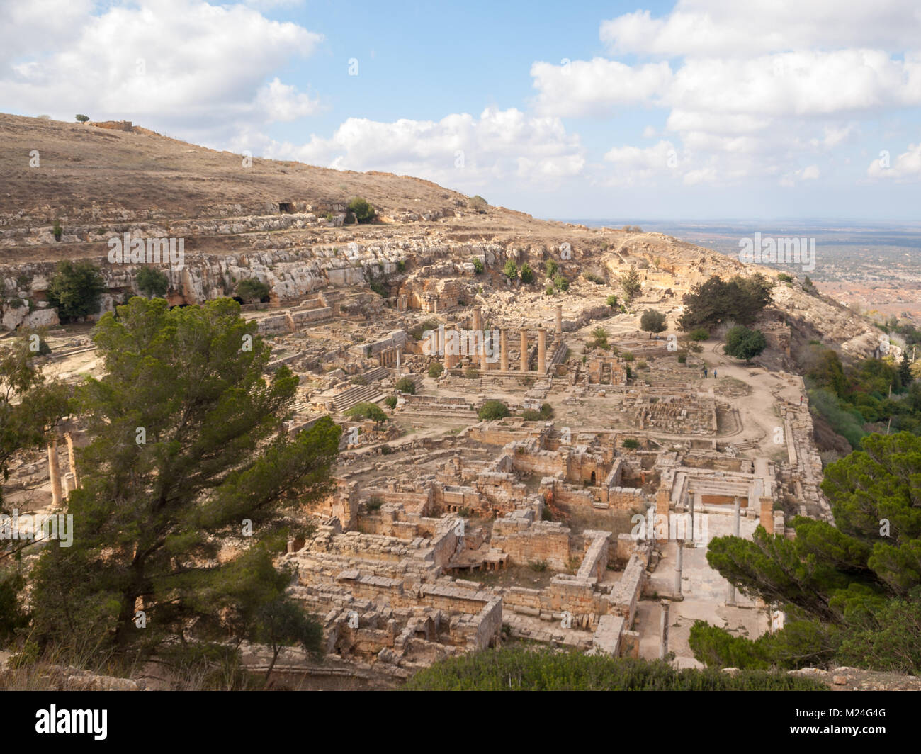General view of the Sanctuary of Apollo in Cyrene Stock Photo - Alamy