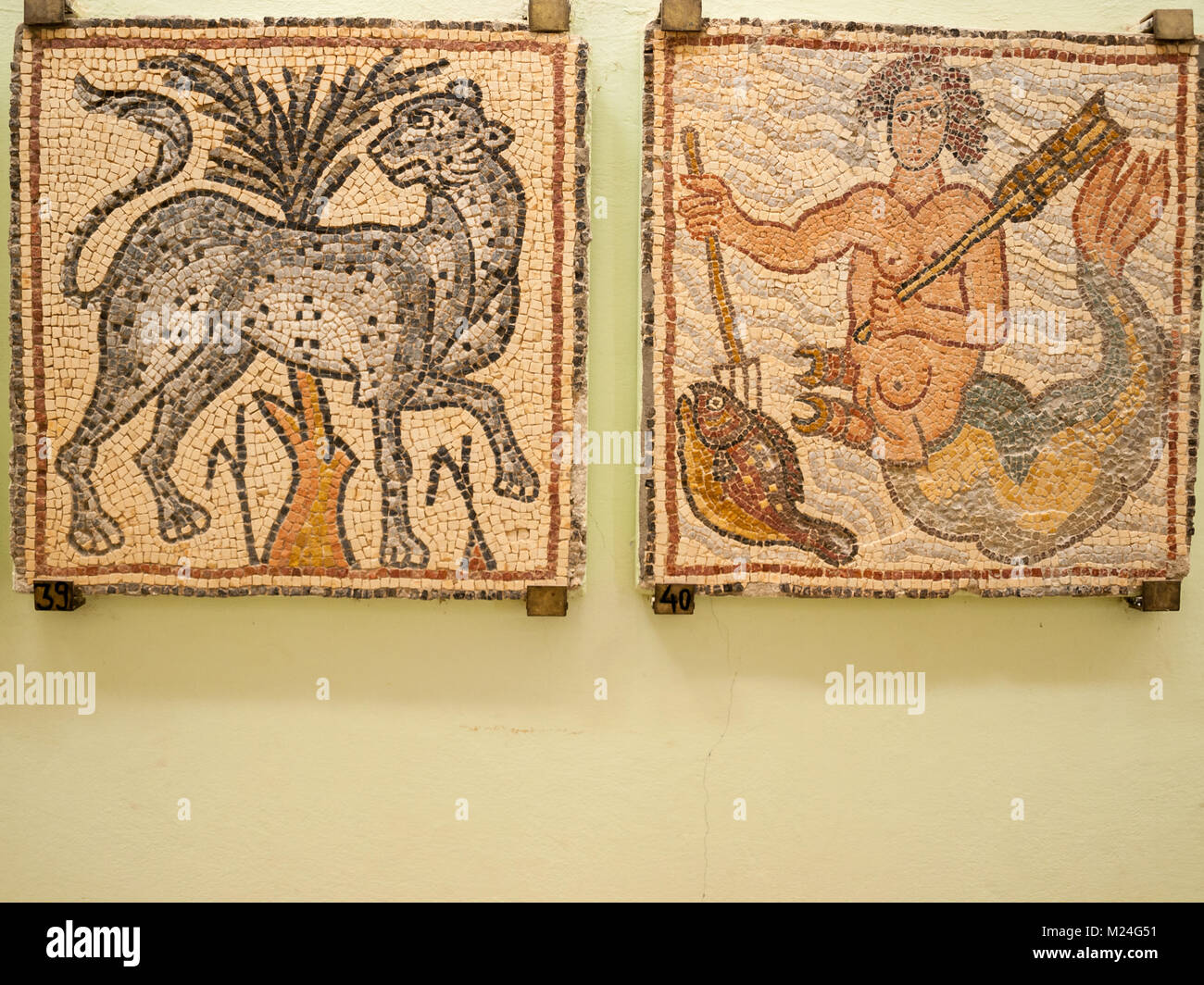 Libya qasr libya byzantine mosaic hi-res stock photography and images ...