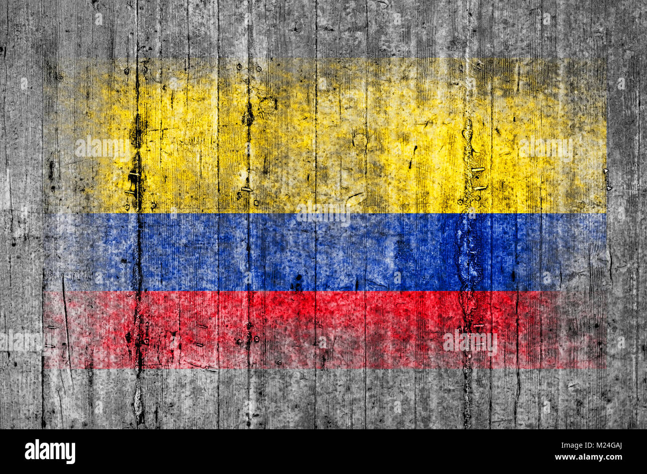 Grunge colombia flag hi-res stock photography and images - Alamy