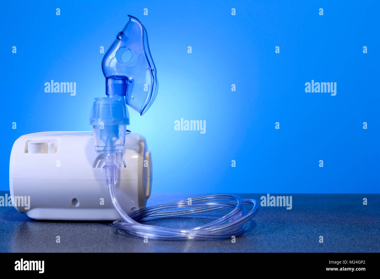 Medical nebulizer for the treatment of bronchitis. Camera agains Stock ...