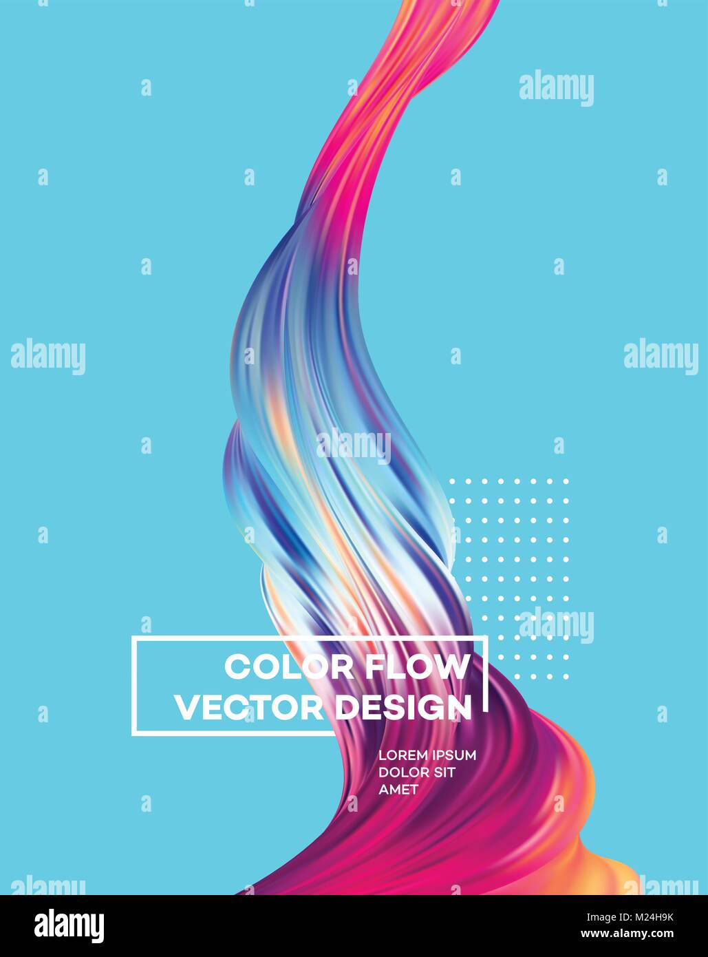 Blue fluid in motion ink Stock Vector Images - Alamy