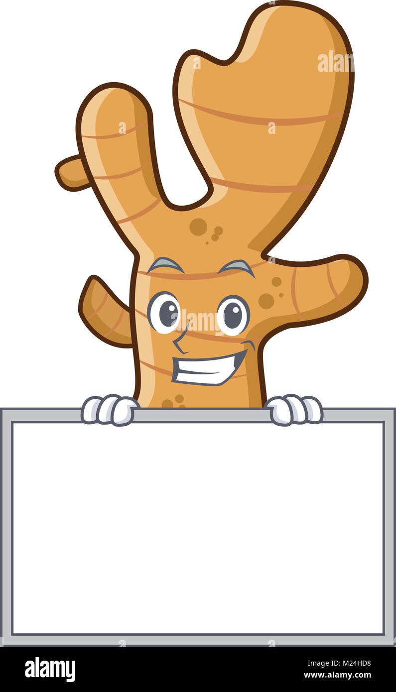 Grinning with board ginger character cartoon style Stock Vector Image ...