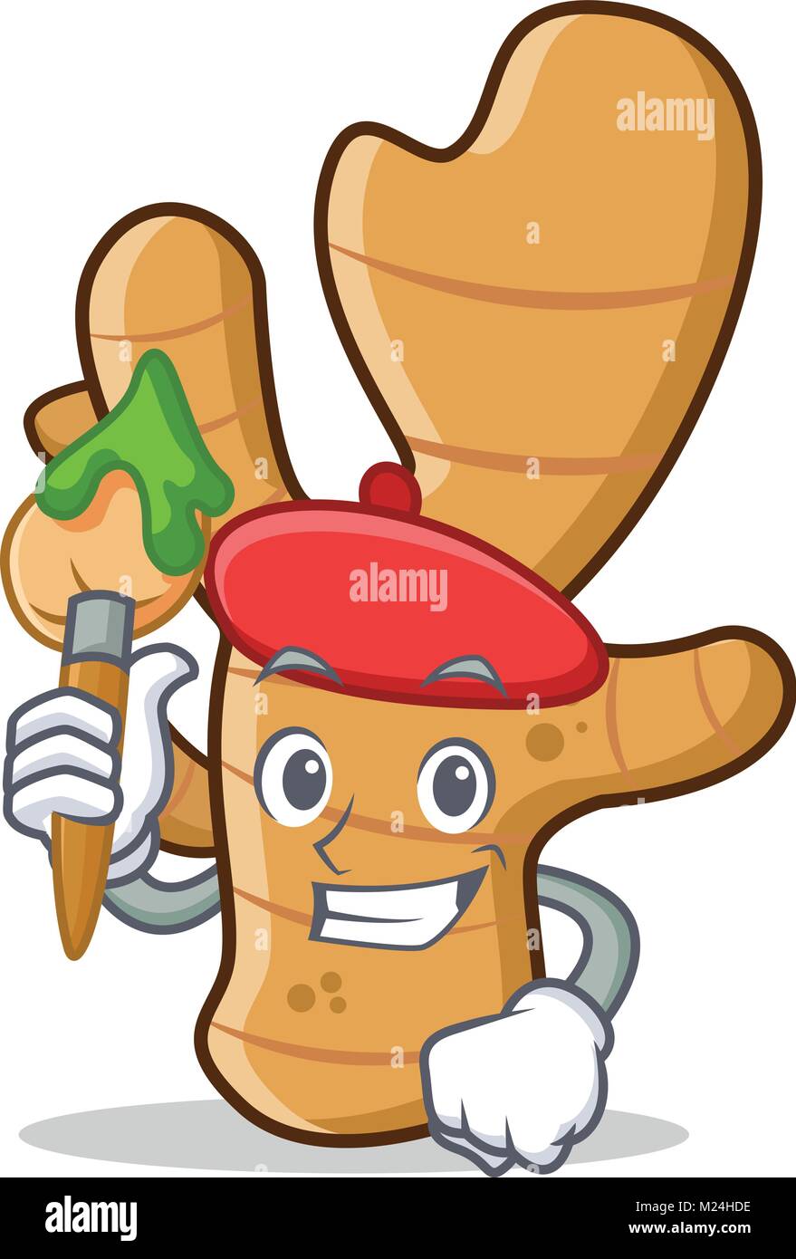 Artist ginger character cartoon style Stock Vector Image & Art - Alamy