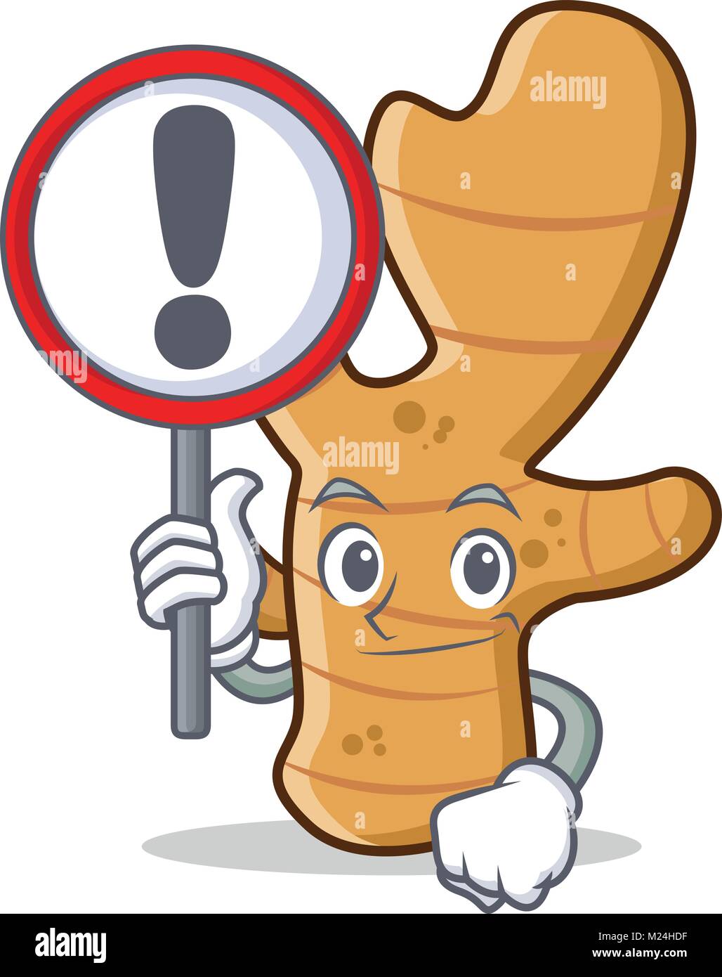 With sign ginger character cartoon style Stock Vector Image & Art - Alamy