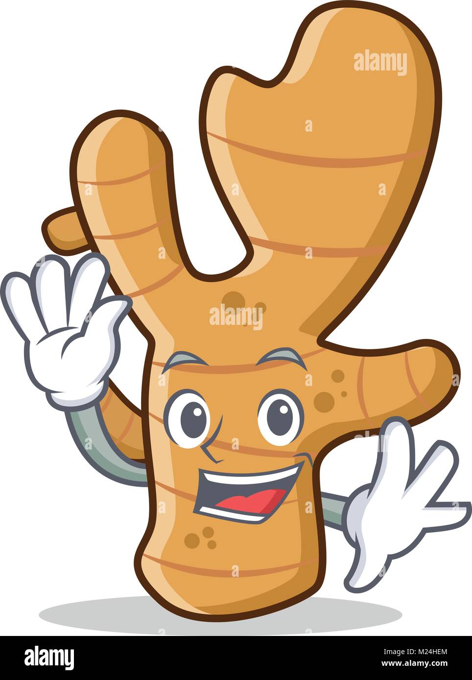 Waving ginger character cartoon style Stock Vector Image & Art - Alamy