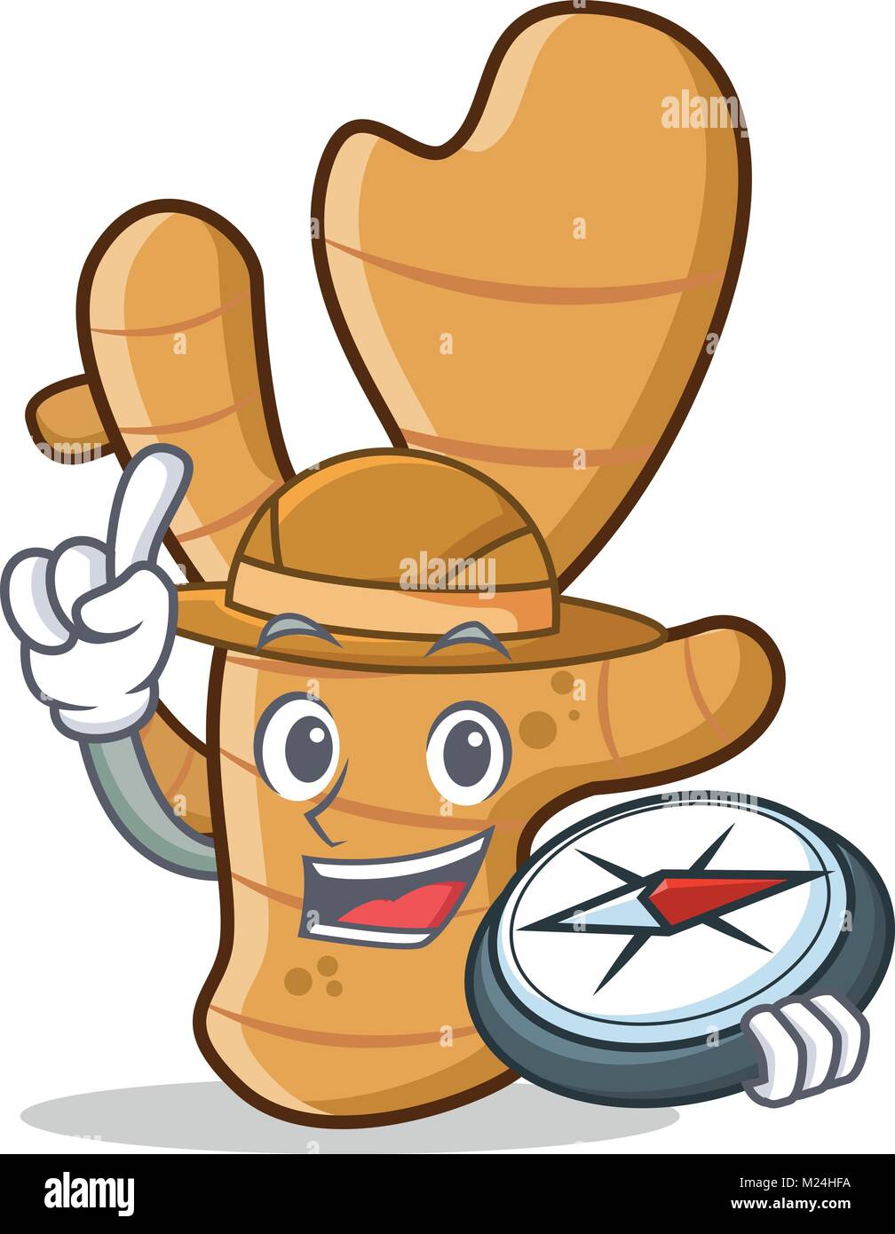 Explorer ginger mascot cartoon style Stock Vector Image & Art - Alamy