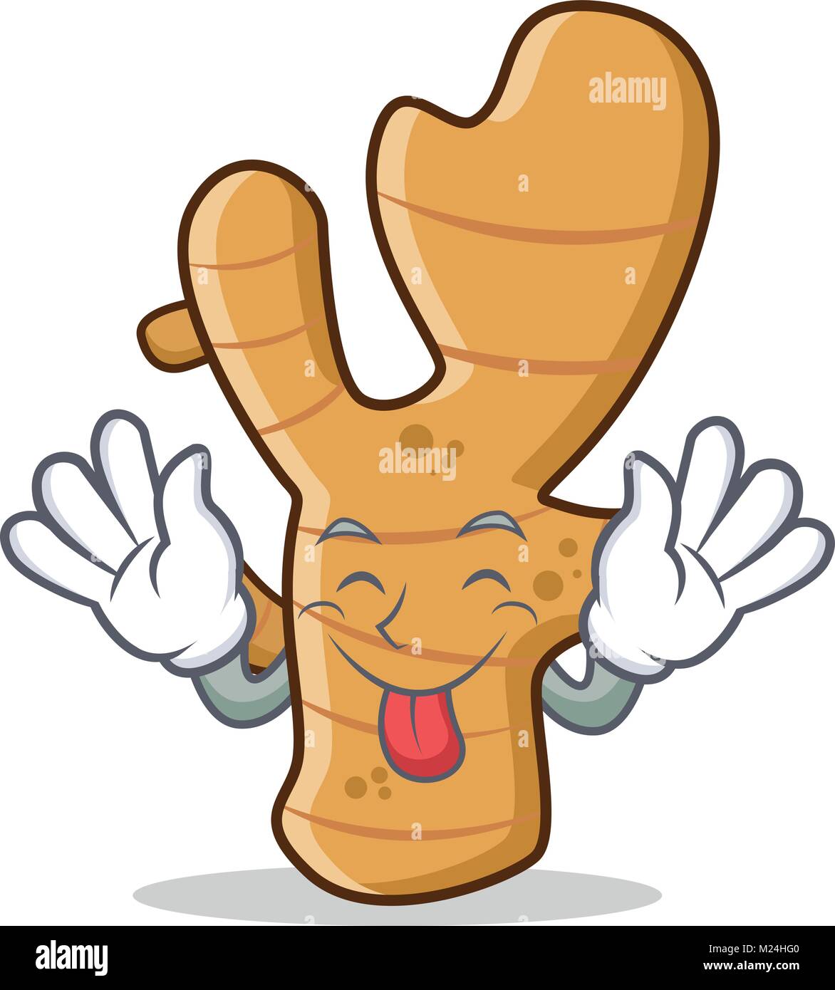 Tongue out ginger mascot cartoon style Stock Vector Image & Art - Alamy