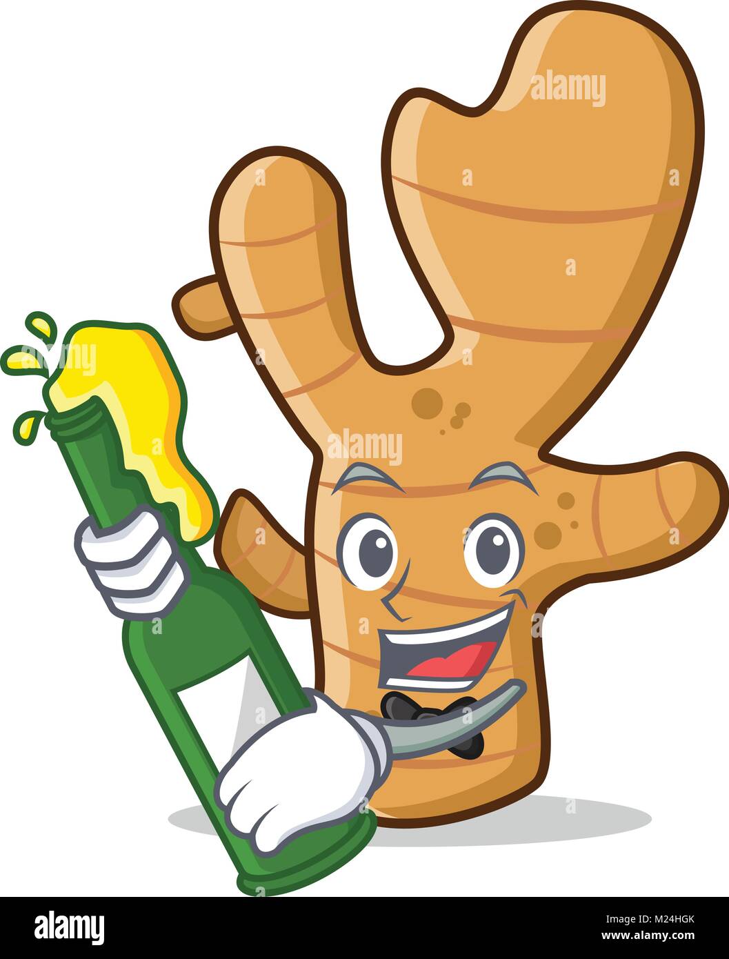 With beer ginger mascot cartoon style Stock Vector Image & Art - Alamy