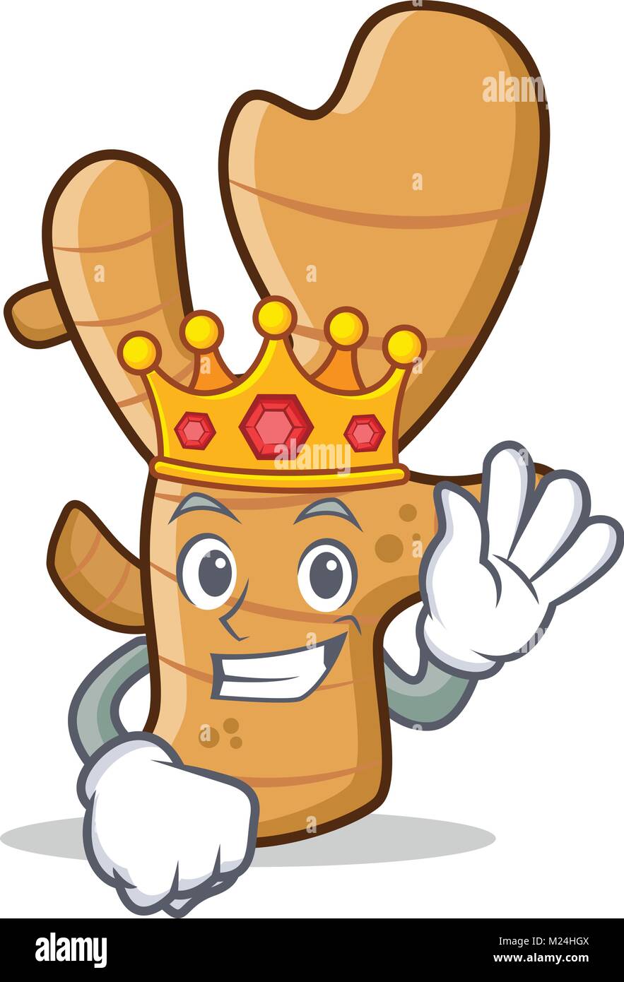 King ginger mascot cartoon style Stock Vector Image & Art - Alamy