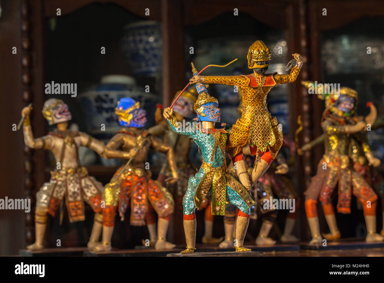 Ancient manuscripts are made of fine art. the old puppets create a ...