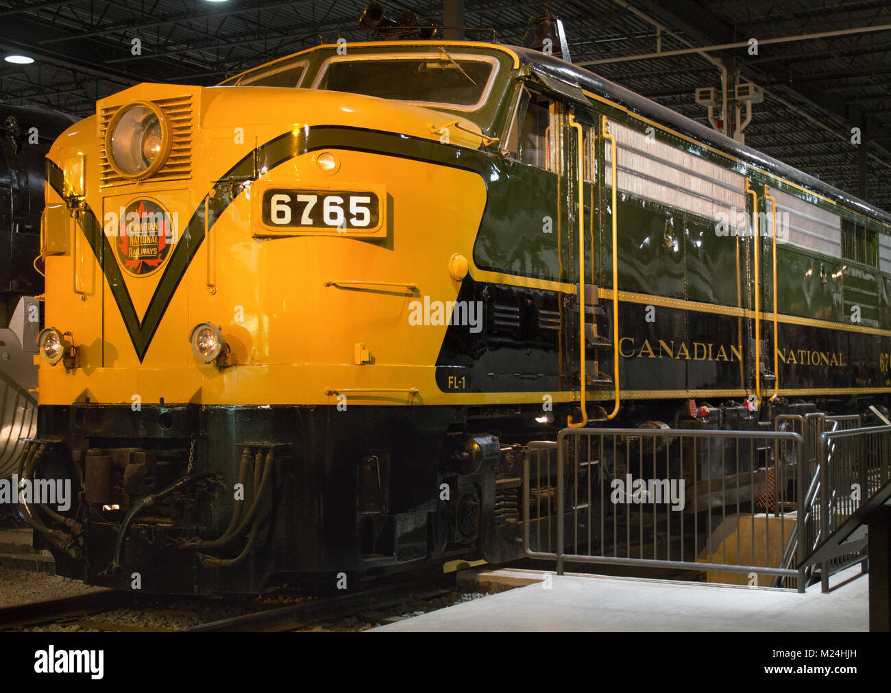 Old train in Canadian Railway Museum Stock Photo - Alamy